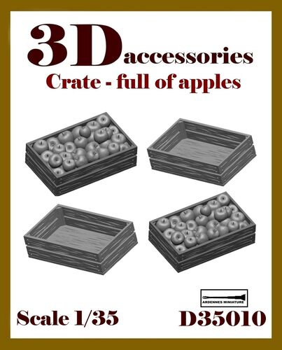 Ardennes Miniature D35010 Crate - Full of Apples