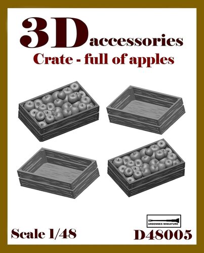 Ardennes Miniature D48005 Crate - Full of Apples