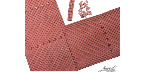 Juweela 28365 Flexyway Paver Street Herringbone Red - 1 Segment