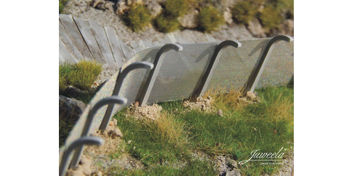 Juweela 28377 Security Fence with Concrete Piles (50 cm / 40 piles)