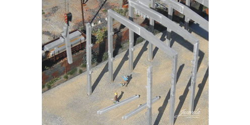 Juweela 28386 Precast Concrete Industrial Warehouse (14 Piles + Roof Bars)
