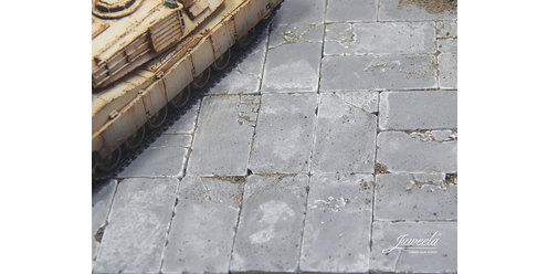 Juweela 27184 Concrete Plates Used - Large (60 pcs / 34 x 17)
