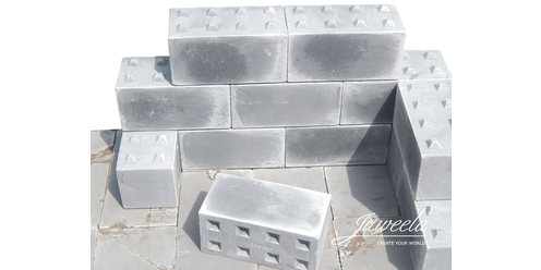 Juweela 23430 Concrete Blocs with Nubs 8 (12 pcs)
