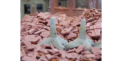 Juweela 24136 Debris Brick - Red (150 g)
