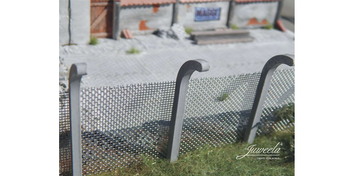 Juweela 24248 Security Fence with Concrete Piles (28 Piles / 100 cm)