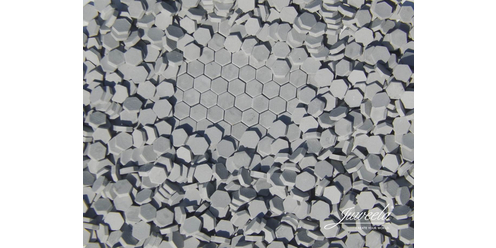 Juweela 24262 Hexagonal Pavers - Dark Grey (1000 pcs)