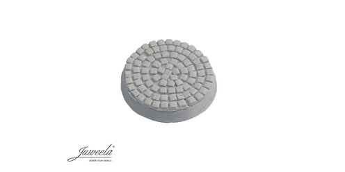 Juweela 25011 Bases "Cobble and Plates" dia. 25 mm + Accessories (2 x 5 pcs)