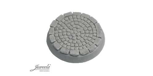 Juweela 25013 Bases "Cobble and Plates" dia. 32 mm + Accessories (2 x 5 pcs)