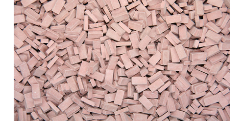 Juweela 27029 Bricks (RF) Medium Brick-Red (5000 pcs)