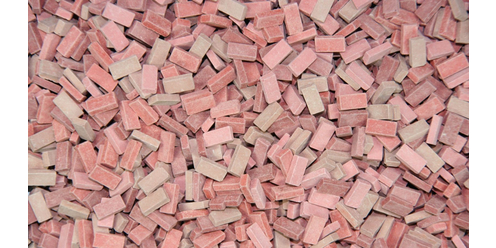 Juweela 27042 Bricks (RF) Brick-Red Mix (10000 pcs)