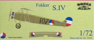 Omega Models 72125 Fokker S.IV (Holland)