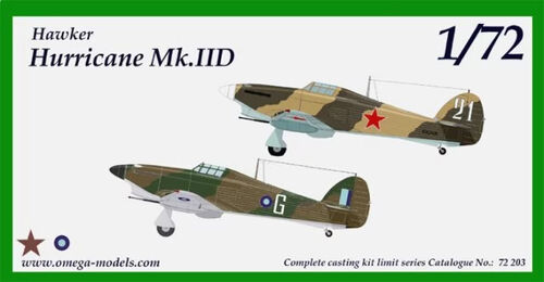 Omega Models 72203 Hawker Hurricane Mk.II D with 40 mm Cannons (Great Britain)