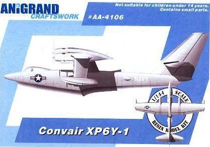 Anigrand Craftswork AA4106 Convair XP6Y-1 Prototype Flying Boat AND Bonus Kits
