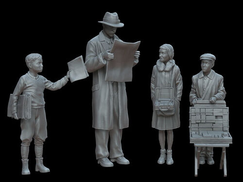 White Stork Miniatures F72131 Young Sellers