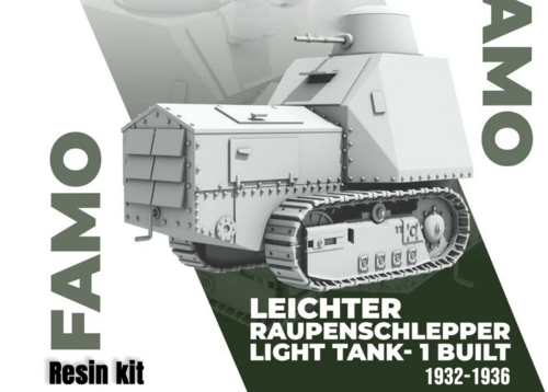 Peddinghaus-Decals 72Y043 FAMO Leichter Raupenschlepper Light Tank -1 (1932-1936)