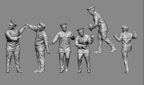 Peddinghaus-Decals 72F307 German Reichsbahn Personel (6 figures / 3D-Printed)