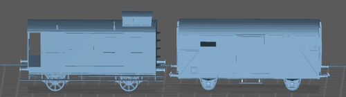 Peddinghaus-Decals 72F315 Narrow Gauge Baggage Wagon and Goods Wagon (3D-Printed)