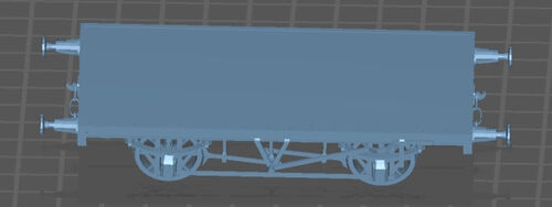 Peddinghaus-Decals 72F316 Narrow Gauge 2 Flat Wagon (3D-Printed)