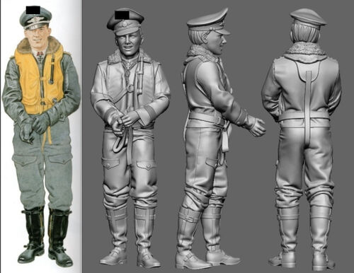 Peddinghaus-Decals 48369 Battle of Britain German WWII Ace Hermann Friedrich (3D-Printed)