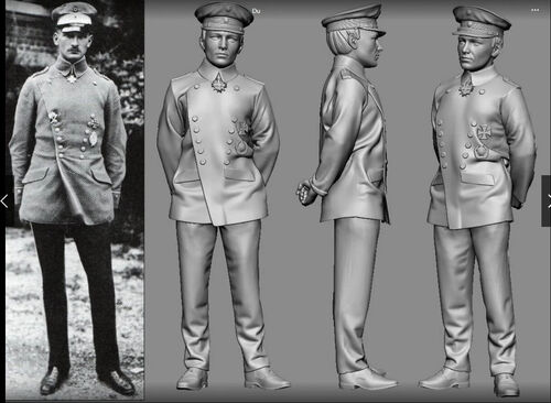 Peddinghaus-Decals 32079 German WWI Aces - Max Ritter von Mulzer (3D-Printed)