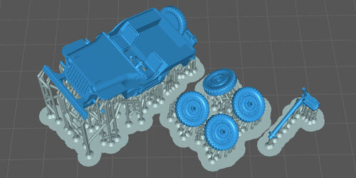 EMP3D 72011607 Jeep Willys z Kmem kal.30 - Wersja 1