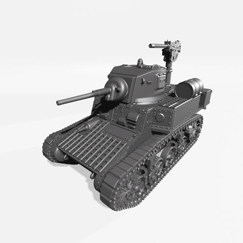 EMP3D 72011641 Czołg lekki M3A1 Stuart - z miotaczem w kadłubie - zamknięty właz