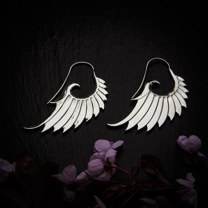 WINGS Silver Plated Earrings