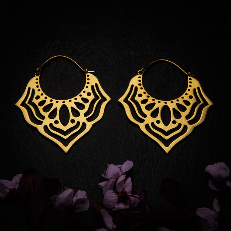 ASHA Brass Earrings