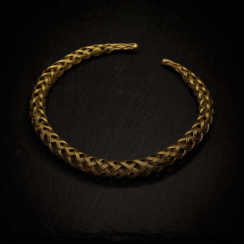 PLAIT Brass Choker Necklace