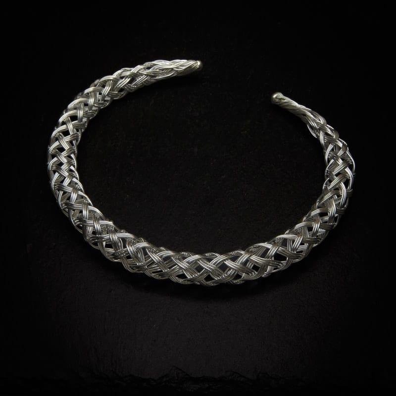 PLAIT Silver Plated Choker Necklace
