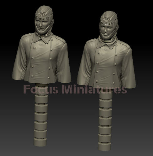 FOCUS MINIATURES 3530 WW2 German Tank Drivers Set. 2
