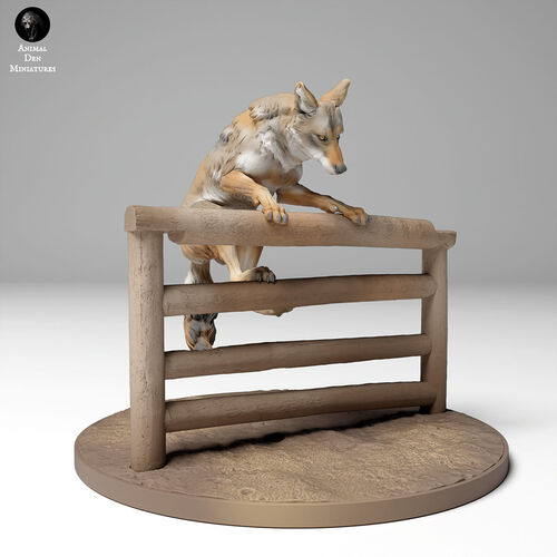 EMP3D 35130450 Kojot - przeskakujący przez ogrodzenie (1 zestaw)