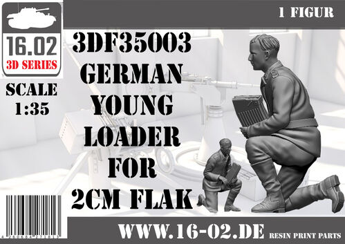 Custom scale 3DF35003 German Young Loader For 2cm Flak 38