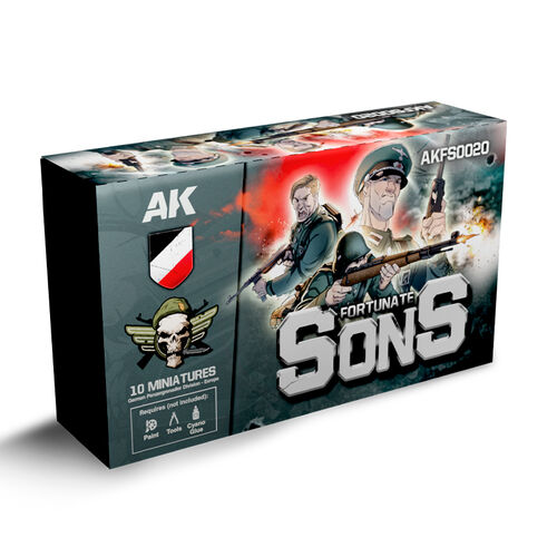 AK-Interactive FS0020 Fortunate Sons - Panzergrenadier Division (10 Miniatures)