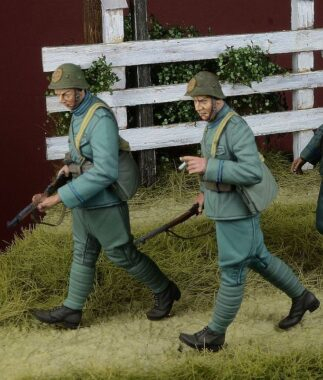 D-DAY miniature studio 35259 Dutch Infantry Walking, Holland 1940