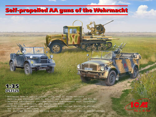 ICM DS3526 Self-Propelled AA Guns of the Wehrmacht (V3000S / Kfz.70 and Kfz.4)