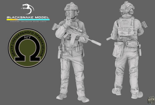 BlackSnake Model UKR1-16-08 Ukrainian Omega Special Forces - Operator 4 (1 figure)