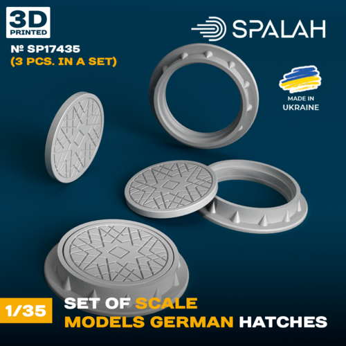 Spalah 17435 German Hatches (3pcs)