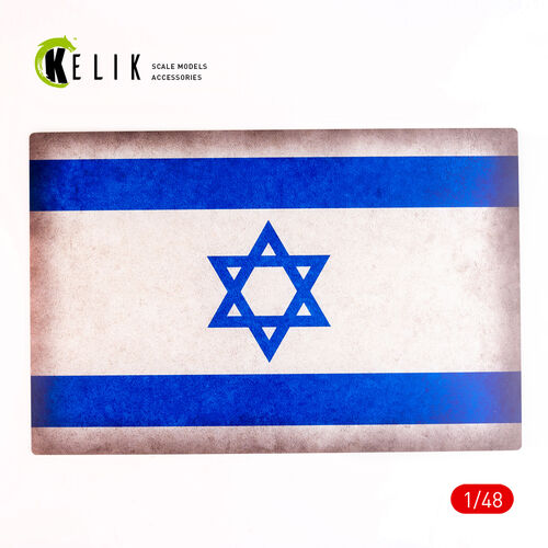 KELIK KS48036 Israel Flag - Base - Acrylic 3mm (410x270mm) (410g)