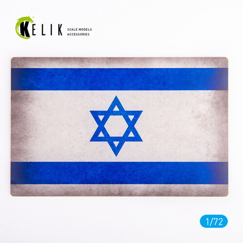 KELIK KS72088 Israel Flag - Base - Acrylic 3 mm (280x180mm) (170g)