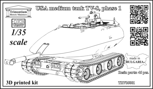 OKB Grigorov TRV35001 USA Medium Tank TV-8, Phase 1