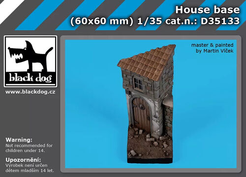 Black Dog D35133 House Base (60 x 60 mm)