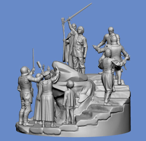 Germania-Figuren 72-DIO-024 Diorama - King Arthur