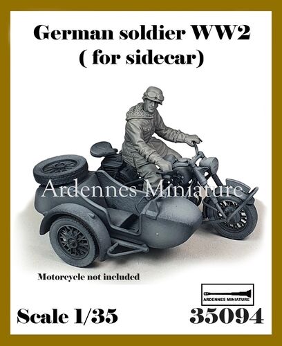 Ardennes Miniature 35094 German Soldier WW2 (For Sidecar) Vol. 2