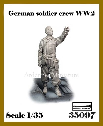 Ardennes Miniature 35097 German Soldier Crew WW2