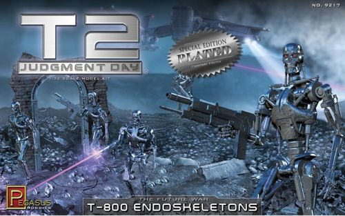 Pegasus 9217 Chrome Plated Terminator 2 - T-800 Endoskeletons (kits)