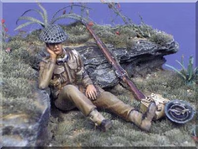 Resicast 355626 British WWII Soldier Sleeping - Head on Hands