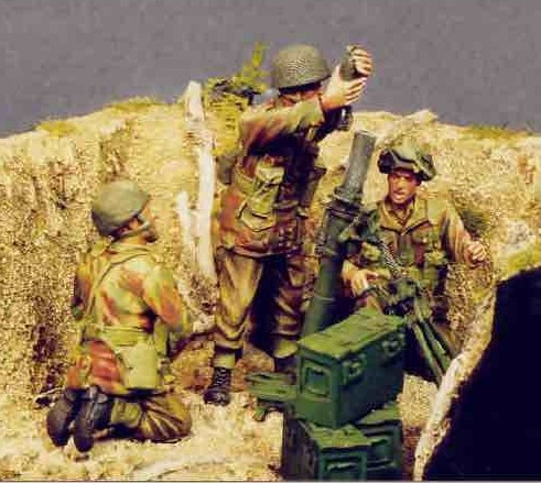 Resicast 355509 British 3 inch Mortar & Airborne Crew