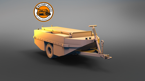 IDAP Technology PMI192.2D Trailer WTCT6 For DUKW And LVT Closed