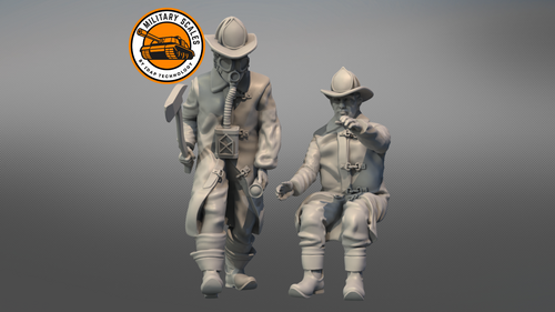 IDAP Technology PMI0572D Firefighters Of The FDNY 1940-1945 #2 (Casted Figures)